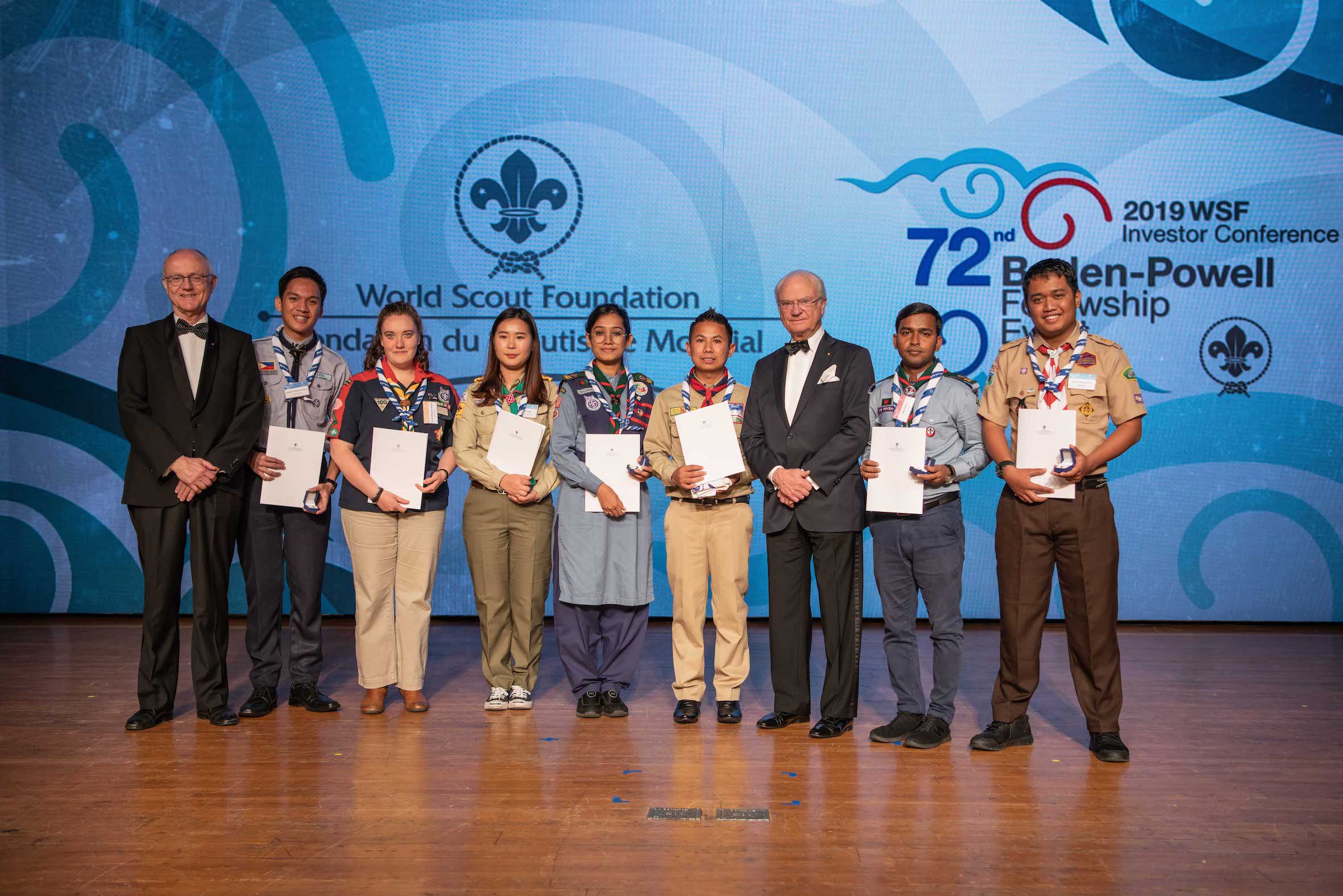 Scouts inspire at the 2019 WSF Investor Seminar | World Scout Foundation